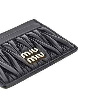 Miu Miu Matelassé Nappa Leather Cardholder