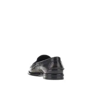 Prada Antique Finish Leather Loafers