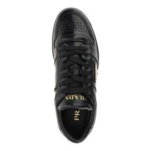 Prada Downtown Nappa Leather Sneakers - Black
