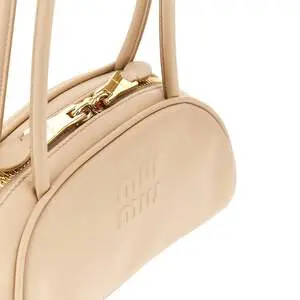 Miu Miu Beau' Leather Bag - Beige