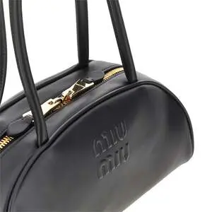 Miu Miu Leather Medium 'beau' Bag - Black