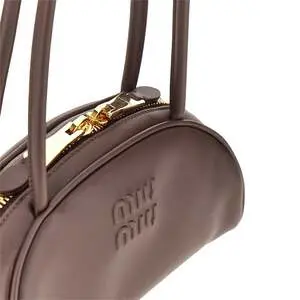 Miu Miu Beau' Leather Bag - Brown