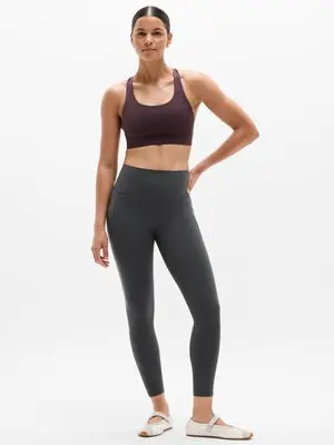Athleta Salutation Stash High Rise 7/8 Legging Ash
