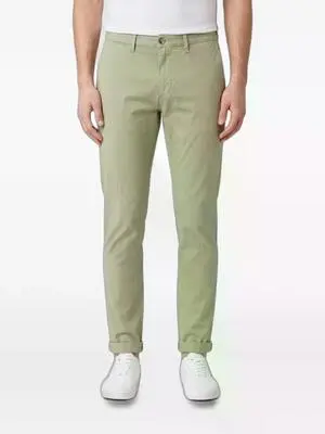 RE-HASH Belt-loop Chino Trousers - Green