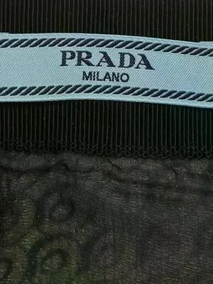 Prada Printed Silk Mini Skirt