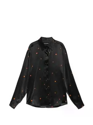 Cynthia Rowley Ladybird-print Blouse - Black
