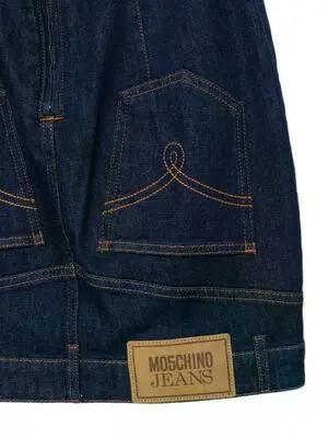Moschino Halter Neck Denim Mini Dress