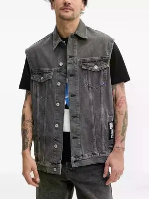 Karl Lagerfeld Sleeveless Denim Jacket