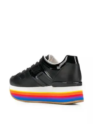 Hogan Rainbow Platform Sole Sneakers