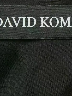 David Koma Hologram Vinyl-trim Skirt Set