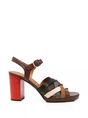 Chie Mihara Padoc Interwoven Leather Sandals - Brown