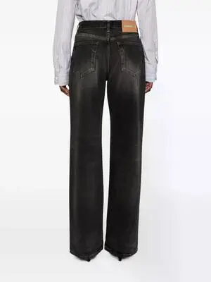 HAIKURE Straight Leg Jeans With Faded Effect