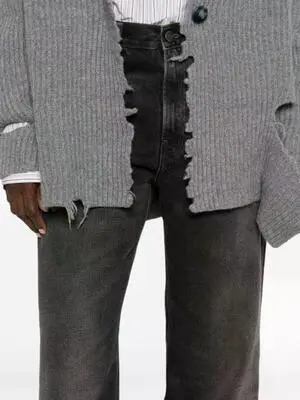 HAIKURE Straight Leg Jeans With Faded Effect