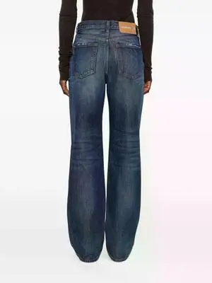 HAIKURE Korea Faded Wide-leg Jeans