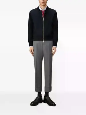 Thom Browne 4-bar Ottoman Milano-stitch Bomber Jacket - Blue