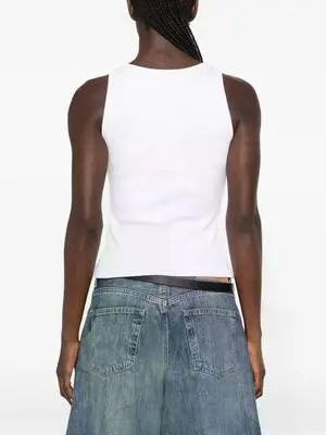 Casablanca Logo Ribbed Tank Top