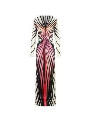 Roberto Cavalli Printed Maxi Dress - Black