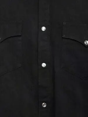 Alexander McQueen Embroidered Logo Denim Shirt