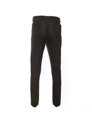 Dior Black Wool Windowpane Pattern Trousers