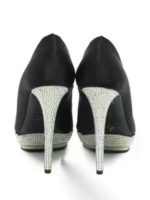 LE SILLA Embellished Peep-toe Pumps