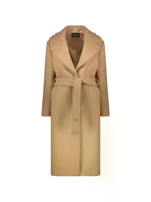 Moschino Belted Long-sleeve Coat - Neutrals