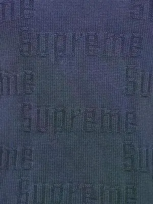 Supreme Logo Pattern Knitted Sweater