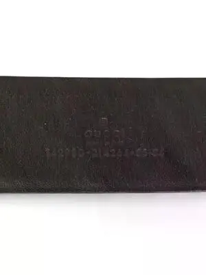 Gucci Gg Supreme Canvas Belt With Leather Trim