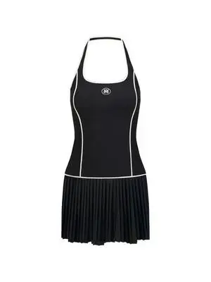 Amiri Pleated Halterneck Dress