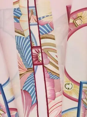 FERRAGAMO Gancini Floral-print Scarf