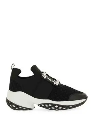 ROGER VIVIER Run Strass Buckle Sneakers