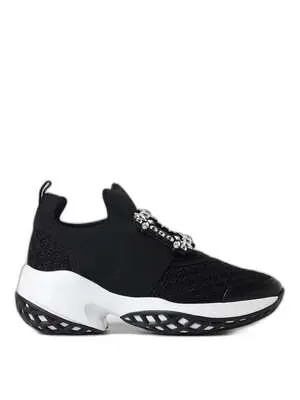 ROGER VIVIER Run Strass Buckle Sneakers - Black