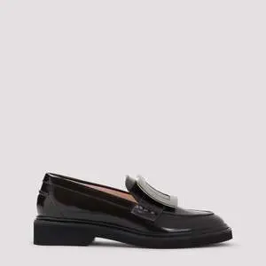 ROGER VIVIER Round-toe Slip-on Loafers - Brown