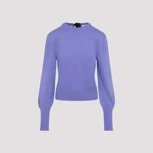 LANVIN Wool Sweater With Grosgrain Detail - Blue