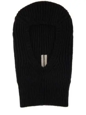 Rick Owens Ribbed V-cut Balaclava