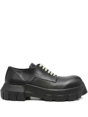 Rick Owens Chunky Lace-up Round Toe Flat Shoes