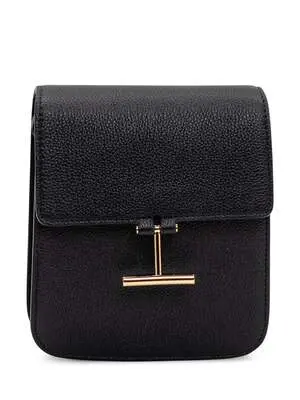 TOM FORD Grain Handbag On Strap - Black