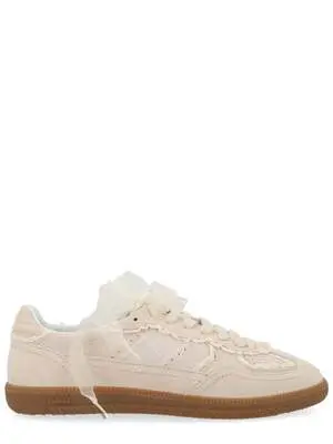 ALOHAS Suede Sneakers With Ribbon Detailing - Beige