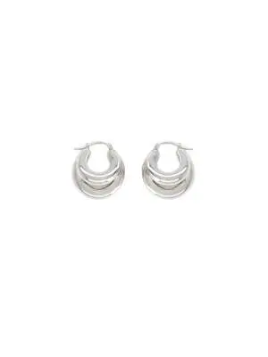 PANCONESI P Earrings Small - Silver