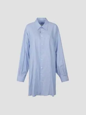 MAISON MARGIELA Long Sleeved Shirt - Light Blue