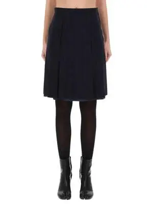 MAISON MARGIELA Wool Midi Skirt