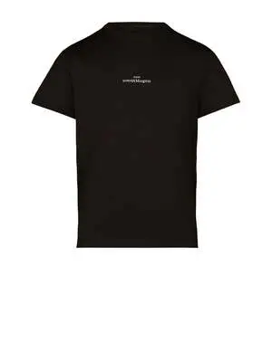 MAISON MARGIELA Distorted Logo T-shirt - Black