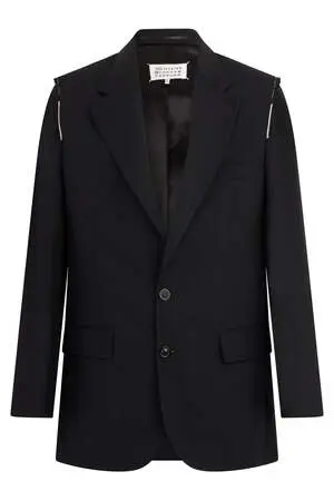 MAISON MARGIELA Tailored Wool Jacket - Black