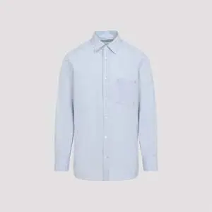 MAISON MARGIELA Striped Pocket Shirt - Blue