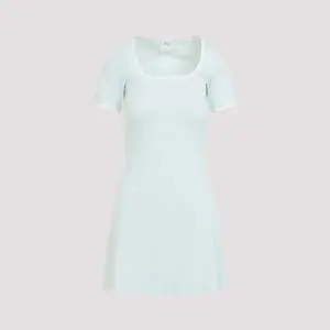 COURREGES Mini Contrast Dress - Blue