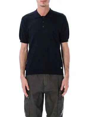 C.P. COMPANY C. P. Company Buttoned Short-sleeve Knitwear - Blue