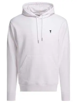 AMI Paris Classic Cotton Hoodie With Embroidered Logo