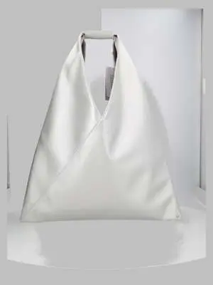 MAISON MARGIELA Mini Handbag With Chic Metallic Accents - Silver
