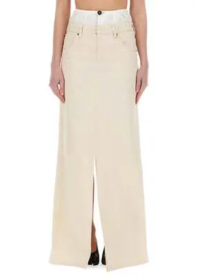 MAISON MARGIELA Buttoned Long Skirt