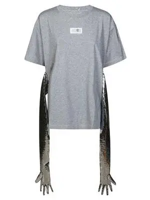 MAISON MARGIELA T-shirt Maxi Con Cintura Guanti