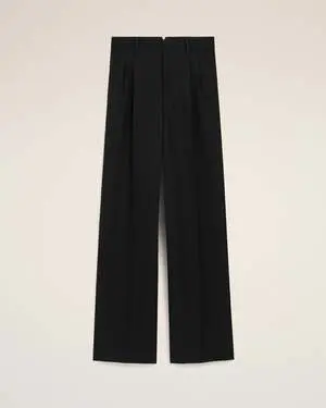 AMI Paris Straight Leg Trousers - Noir